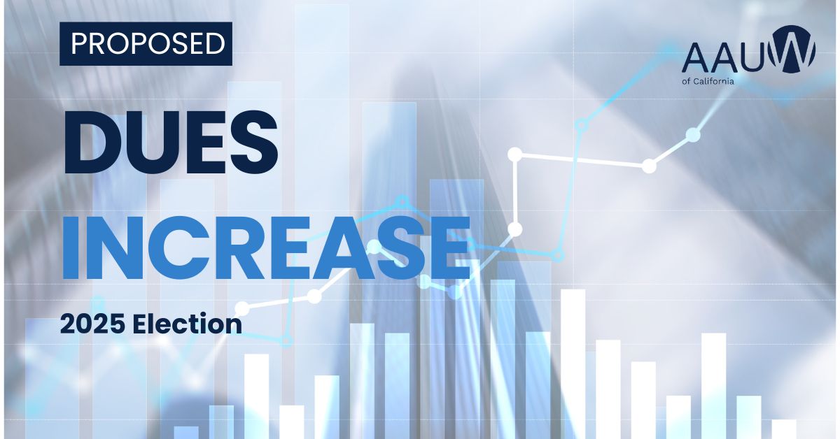 Proposed AAUW California dues increase - AAUW California