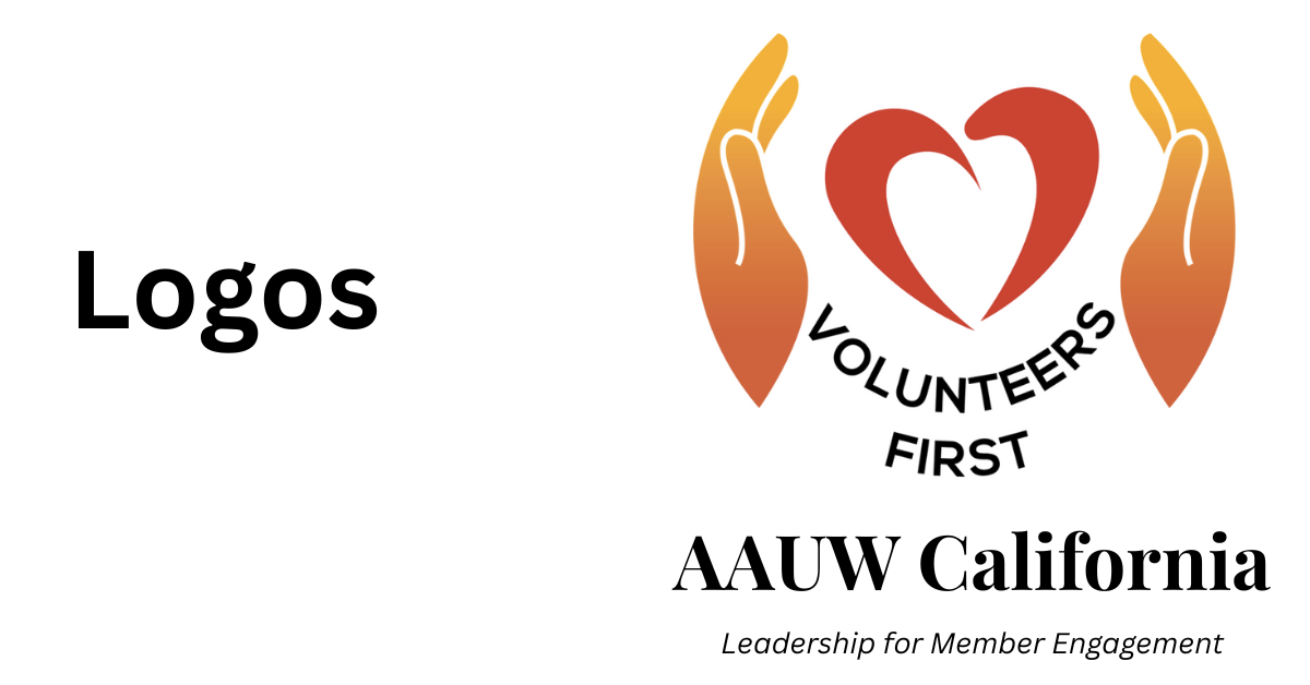 Volunteers First Logos - AAUW California